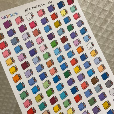 Book Lover Icon Stickers Book Planner Stickers Reading Challenge ...