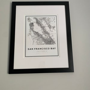 SF the Bay Area Map, San Francisco Map Print, San Francisco Map Poster ...