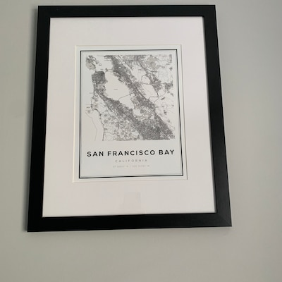 SF the Bay Area Map, San Francisco Map Print, San Francisco Map Poster ...