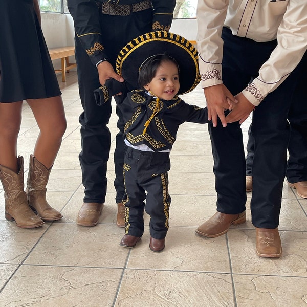 Mariachi Suit Ivory With Gold Embroidery - Etsy