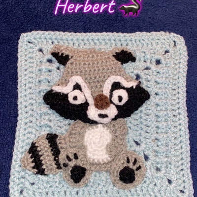 PATTERN Raccoon Applique-crochet Pattern, Pdf - Etsy