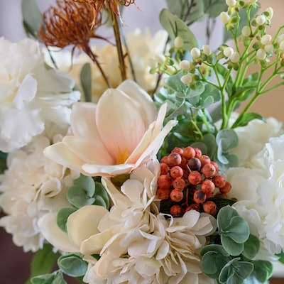 Real Touch Floral Arrangement Large Faux Flower Arrangement - Etsy