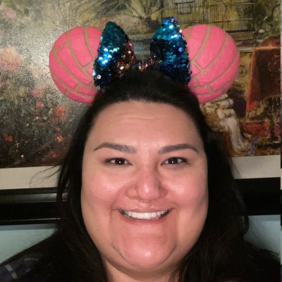 Pink Concha Minnie Ears, Food Minnie Ears, Pan Dulce Ears, Concha ...