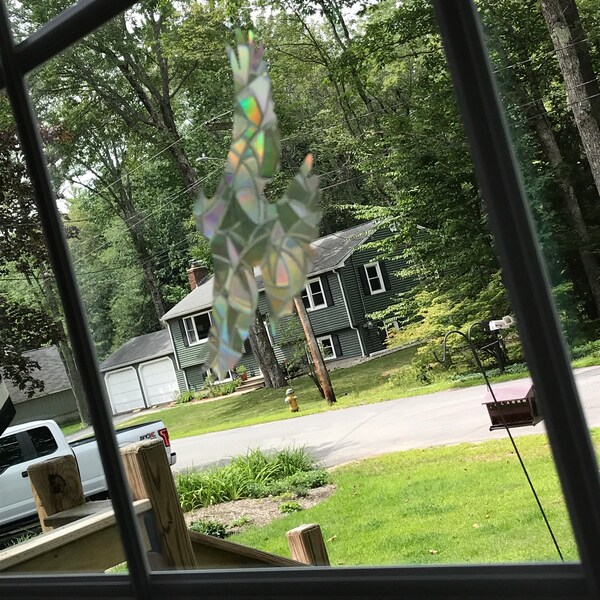Window Gems Rainbow Prism Birds Static Window Clings Alert Birds to ...