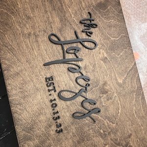 Family Wooden Sign Wooden Word Cut Wooden Laser Cut - Etsy