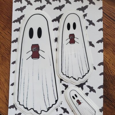 2-inch Valentine's Day Ghost Sticker Pack, Water Resistant Stickers ...