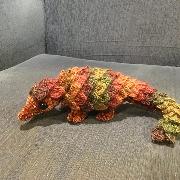 Pascal the Pangolin Crochet Pattern | Posable Amigurumi Toy Pattern - Etsy