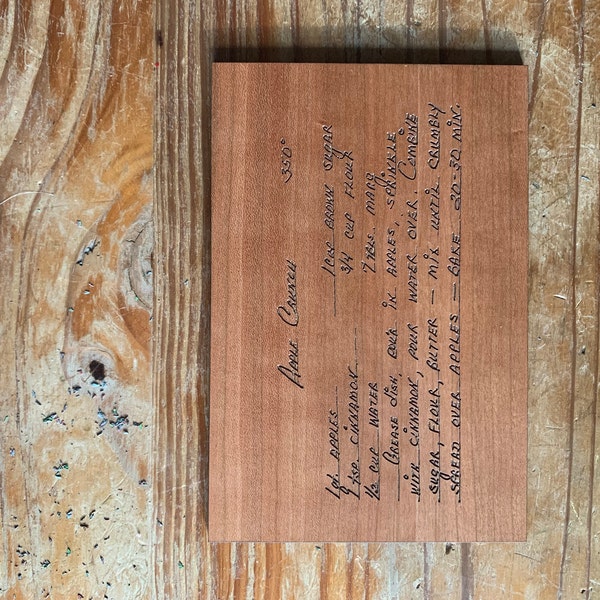 Recipe Cards, Handwritten Engraved Recipe, Custom Fridge Magnet ...