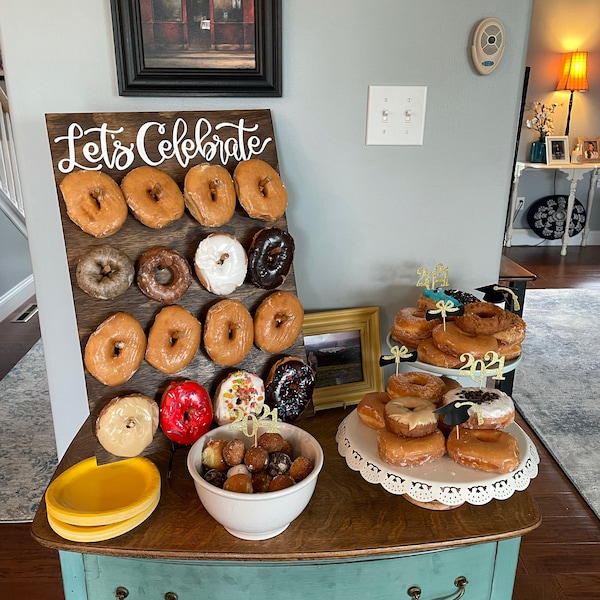 16 to 32 Pcs Donut Board, Donut Wall, Donut Holder, Donut Stand ...