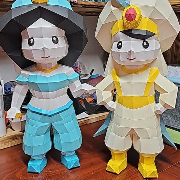 Boy Doll/ Diy Craft/ Template PDF STUDIO SVG/ Low Poly/ Papercraft/ 3D ...