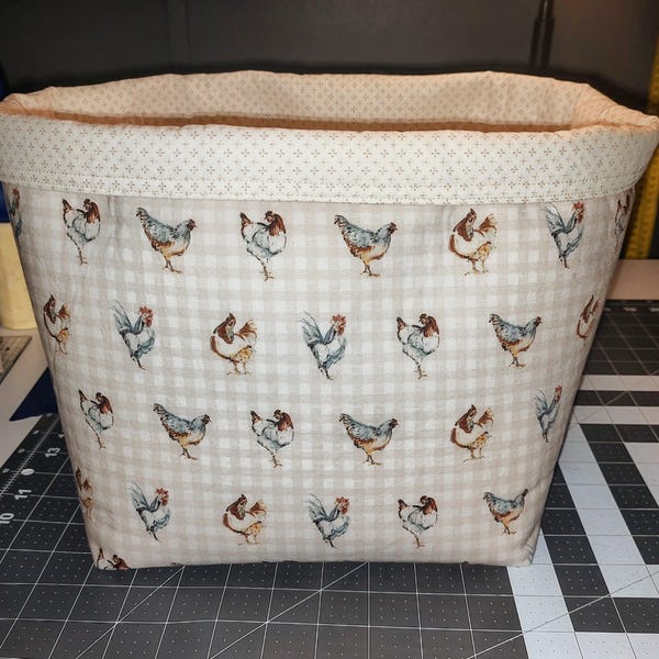 Reversible Fabric Basket PDF Sewing Pattern, DIY Fabric Storage 5 Sizes ...