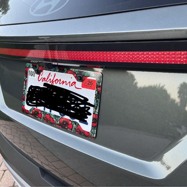 Stained Glass Ocean Wave License Plate Frame Beach Car Accessories ...