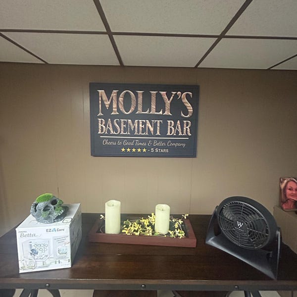 Custom Bar Sign Personalized | Billiards Lounge Decor | Custom Bourbon ...