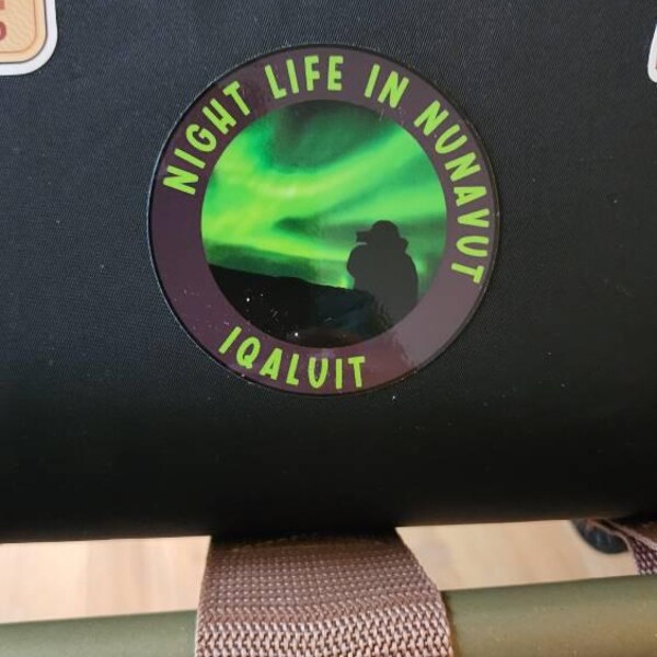 Nunavut Stop Sign, Trilingual, Arret, Inuktitut, English, French ...