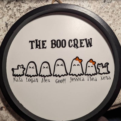 Halloween Ghost Family Sign SVG, Cute Ghosts Svg, Halloween Sign Svg ...