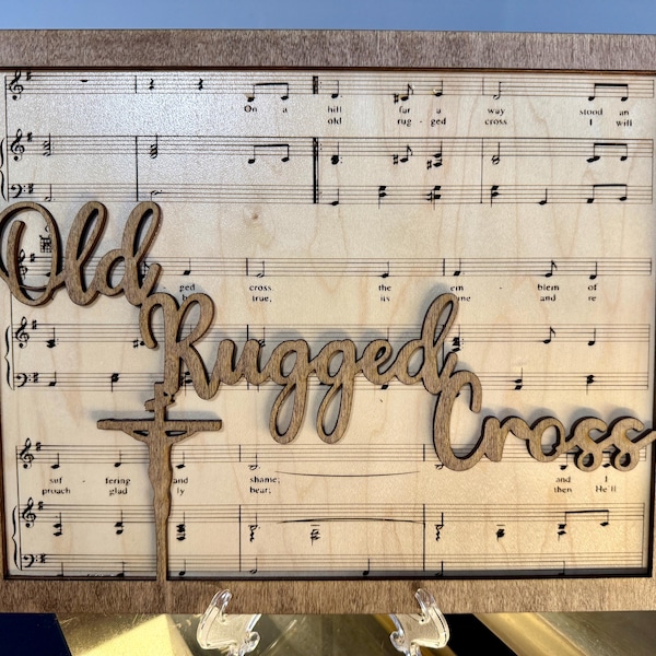 Old Rugged Cross SVG Digital File for Laser - Etsy