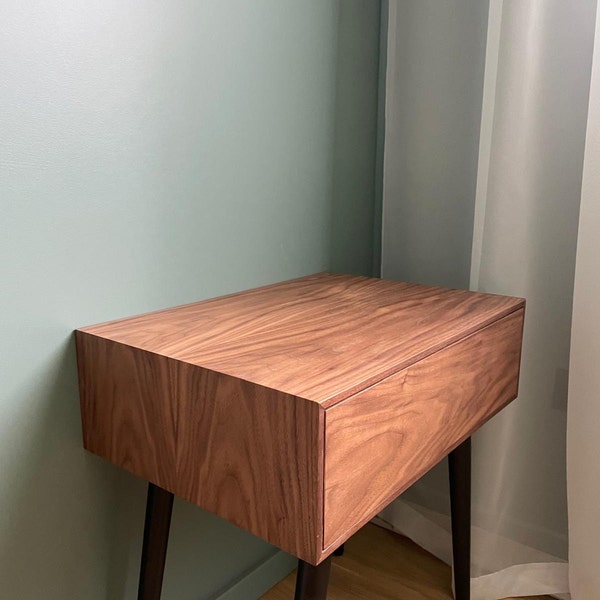 Handcrafted Plinth in Poplar Burl Veneer - Nightstand - Coffee Table - Etsy