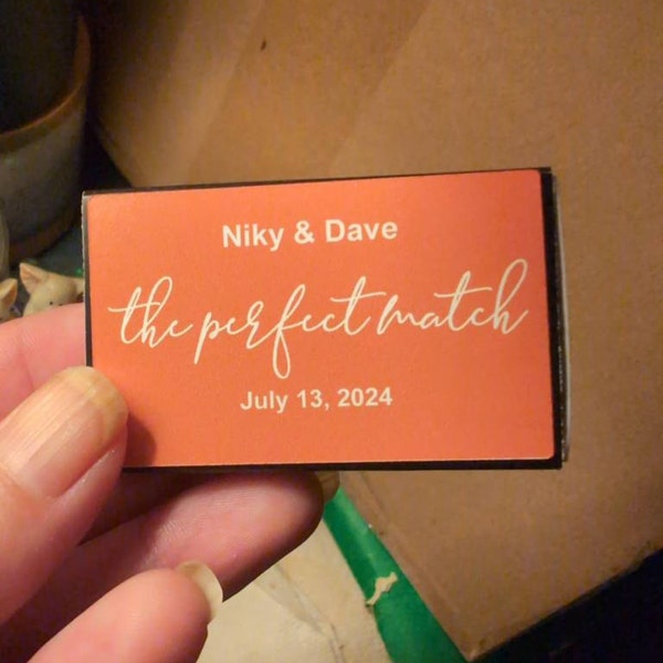 Wedding BULK Matches Set of 50, the Perfect Match Personalized Matches ...