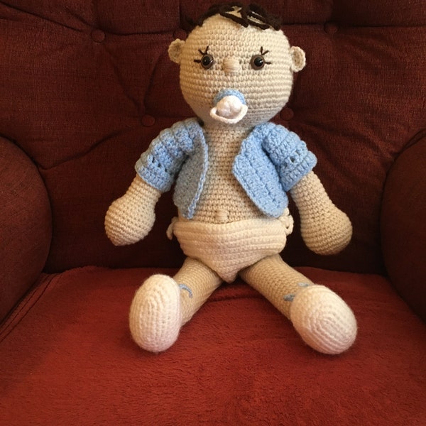 Binky Baby Life Size Baby Boy or Girl Doll Crochet Pattern - Etsy