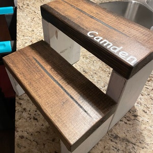 Heirloom Wooden Stool Kids Step Stool Hardwood Step Stool - Etsy