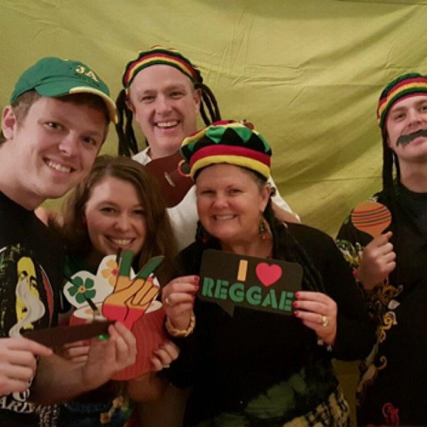 PRINTABLE Reggae Photo Booth Props–reggae Party Props-jamaica Photo ...