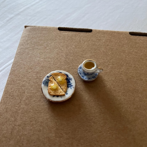 Miniature Breakfast, Miniature Tea and Toast, Miniatures, Tiny Food ...