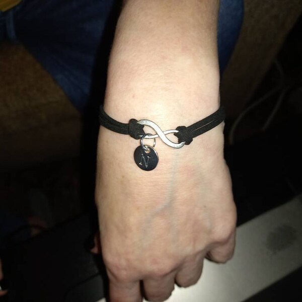 Sea Inspired Keyring With Initial Charm, Personalized Initial Key Ring ...