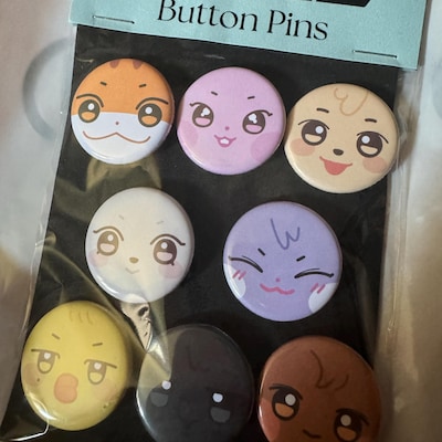 Stray Kids Skzoo Button Pin Packs, Fun Personality Flair, SKZ Well ...