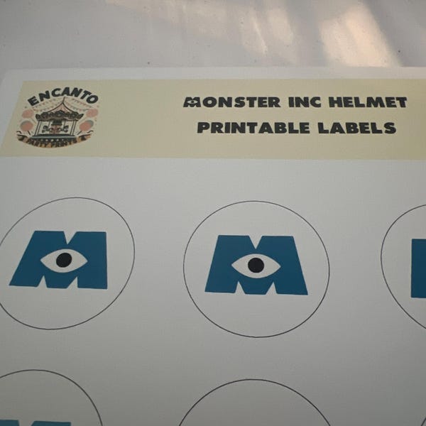 Monster Inc. “scarer of the Month” Identification Badge Card for ...