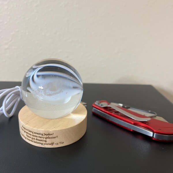 Personalized Moon Star Night Lamp, Custom Lunar Night Light, Planet ...