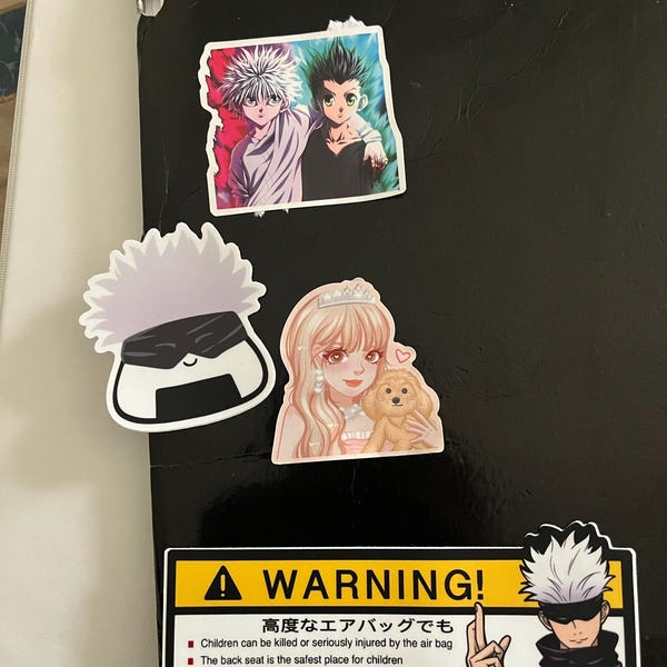 Anime Warning Sticker, Ninja Anime, Airbag Warning Sticker, Visor Anime ...
