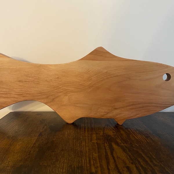 Fish Shaped Cutting and Serving Board, Fish Charcuterie Board, Trout ...