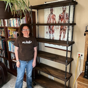 Industrial Vintage Style High Bar Table With Drink Rail Solid - Etsy