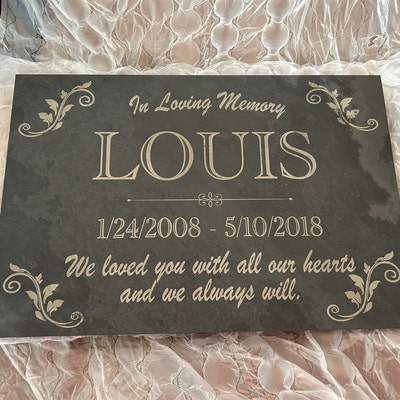 Memorial Stone, Custom in Loving Memory Stone, Memorial Plaque ...
