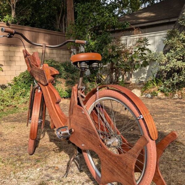 Woody's Custom Wood Rear Rack. Bicycle Rack, Rear Bike Deck, Rack Deck ...