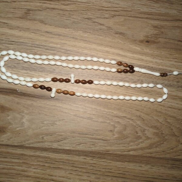 925 Silver Inlaid Yusuri, Yusr, Black Coral 33 Prayer Beads Misbaha ...