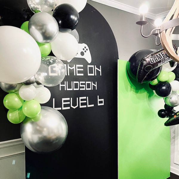 Video Gamer Birthday Decal - Gamer Birthday Party Backdrop - Birthday ...