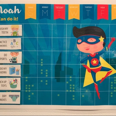 Chore Chart, Reward Chart or Routine Chart Chores, Behavior & Routine ...