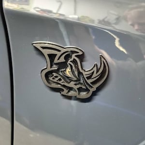 Red Eye Wolf Car Emblem Badges Matte Black Custom New - Etsy