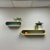 Colorful Oval Mid Century Modern Floating Shelves | Decorative Wall ...