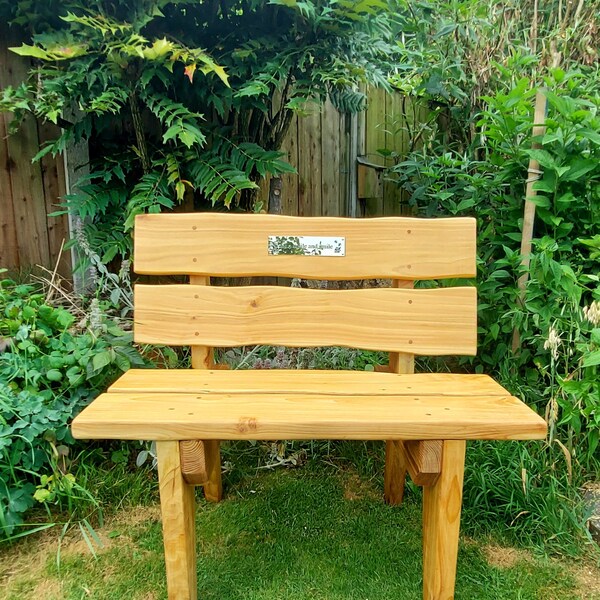 Rustic Garden Bench - Etsy