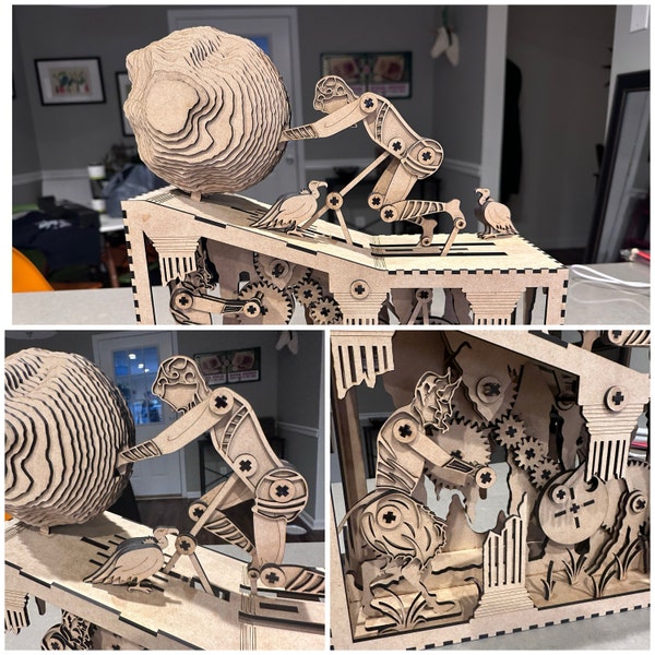 DIGITAL FILE - Sisyphus Automata - Kinetic Sculpture - Laser Cutter ...