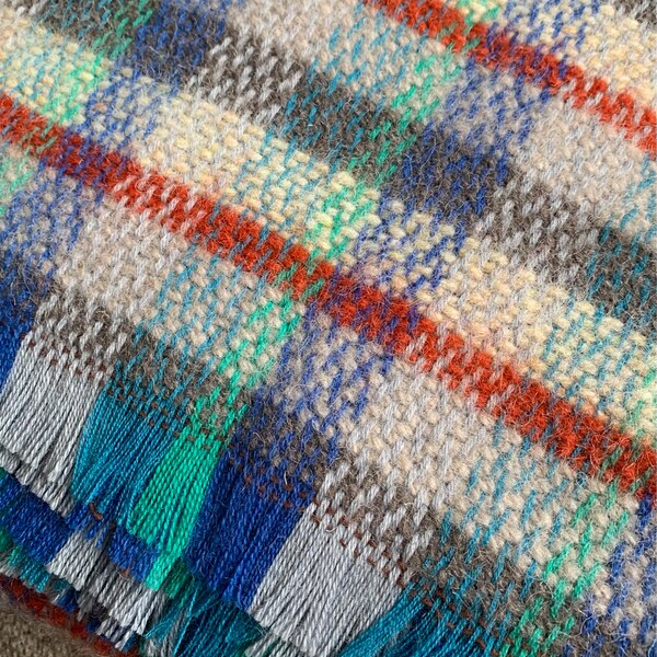 Recycled Welsh Woolen Blanket Throw Gift Made in Wales Choice of ...
