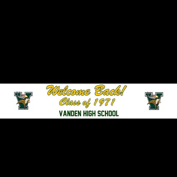 High School Reunion Banner, College Reunion, Class of 2001, Class of ...
