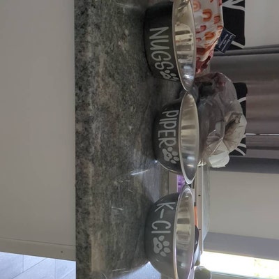 Pet Food Bowl Vinyl Decal Dog Food Bowl Decal Dog Bowl Decal Treats ...