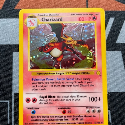 Personalized Custom Pokémon Card - Etsy