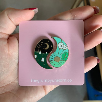 Life and Death Pin Set - Etsy