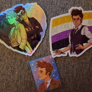 Pride Flag 14th Doctor Sticker, David Tennant, Doctor Who, Fourteenth ...