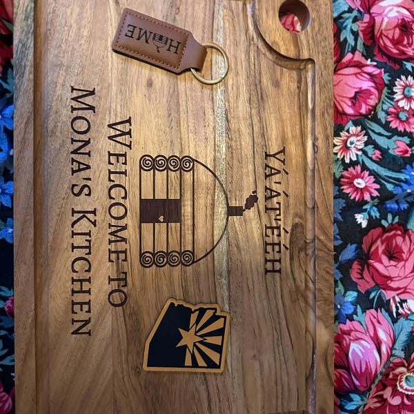 Navajo Fry Bread Recipe Laser Engraved Bamboo Cutting Board - Etsy