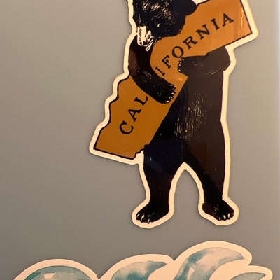 California Vinyl Sticker I Love California Bear Golden State - Etsy